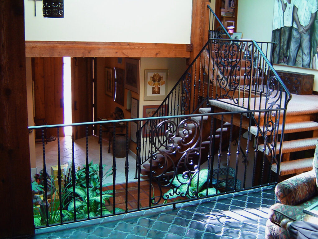 custom-stair-balcony-railing - Gainesville Metalworks